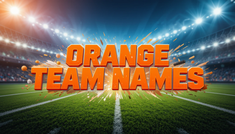 Orange Team Names That Radiate Energy, Boldness, and Team Spirit
