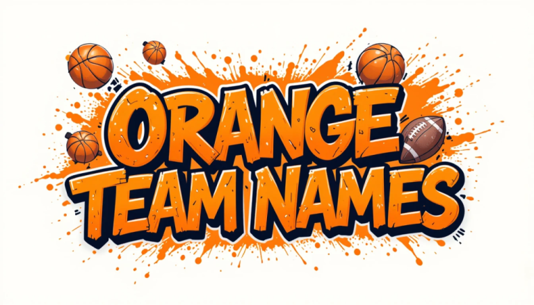 Orange Team Names That Radiate Energy, Boldness, and Team Spirit