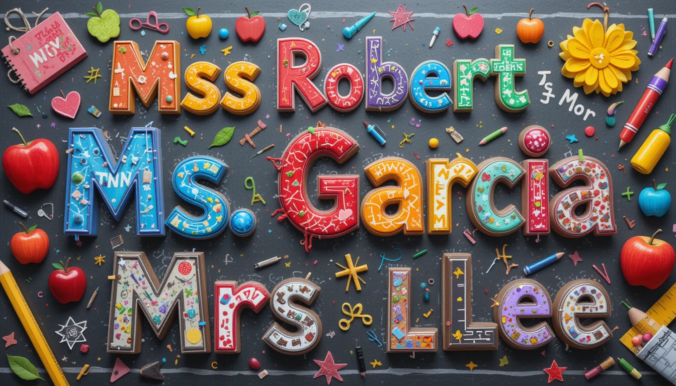 Teacher Names: Creative, Funny, and Inspirational Ideas