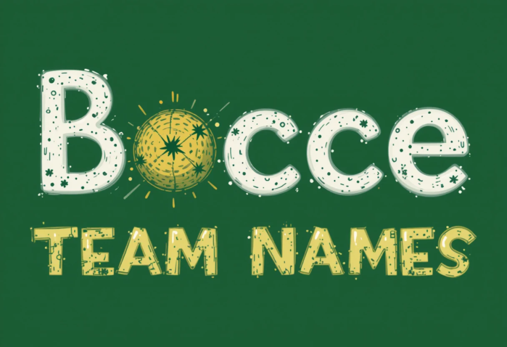 Bocce Team Names: Creative Ideas for Fun and Competitive Play
