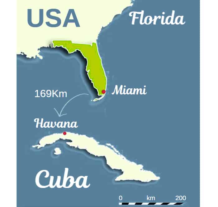 How Far Is Cuba from Florida: A Detailed Exploration